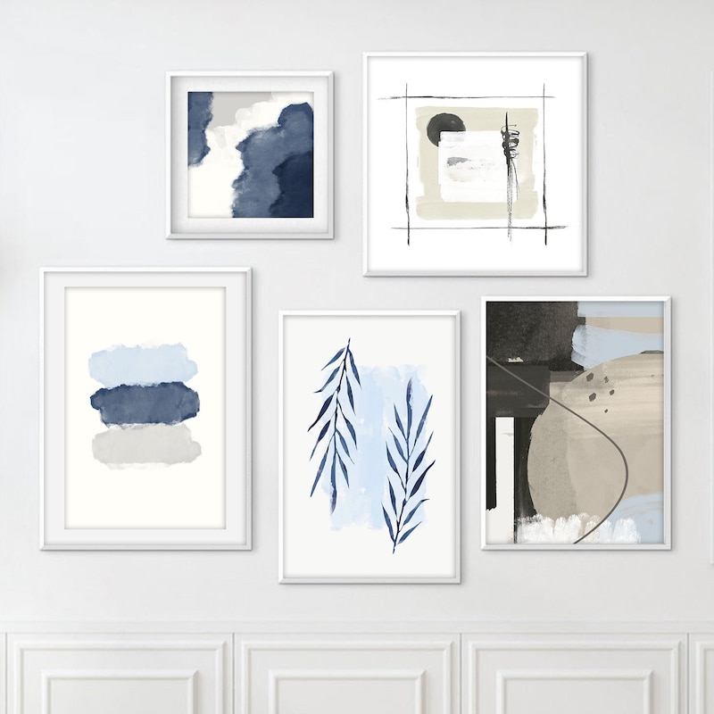 Blue Art Print - Etsy