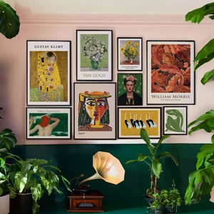 Eclectic Wall Set, Gallery Wall Art, Print Set, Picasso, Van Gogh ...
