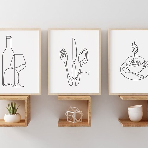 Kitchen Prints Set of 3 Kitchen Decor Kitchen Wall Decor - Etsy