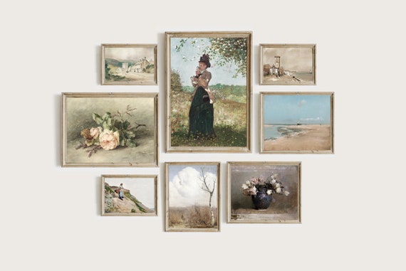 Vintage Gallery Wall Print Set Printable Digital Download | Etsy