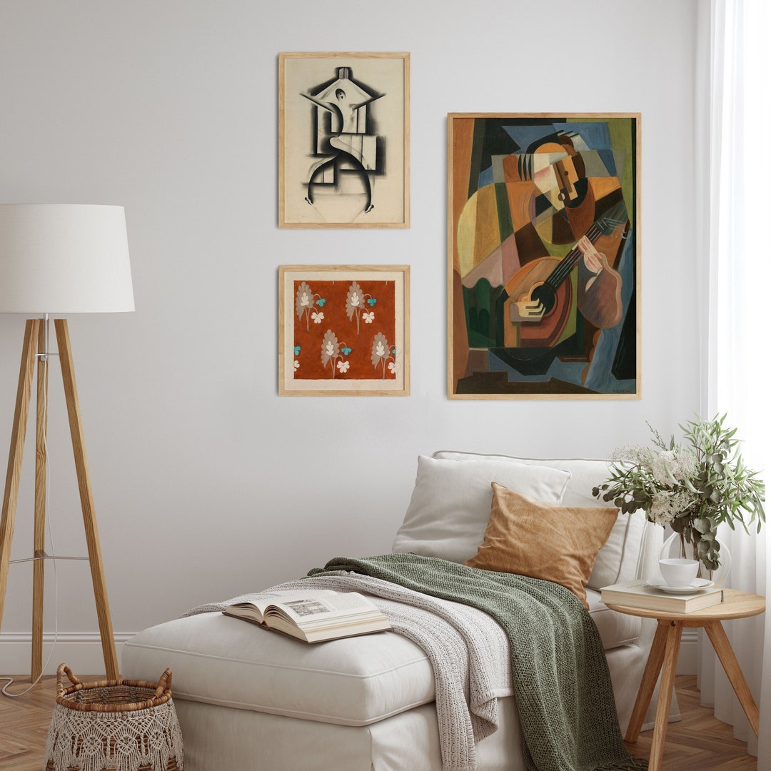 Abstract Cubism Print Set: Modern Gallery Wall Art (digital Download ...