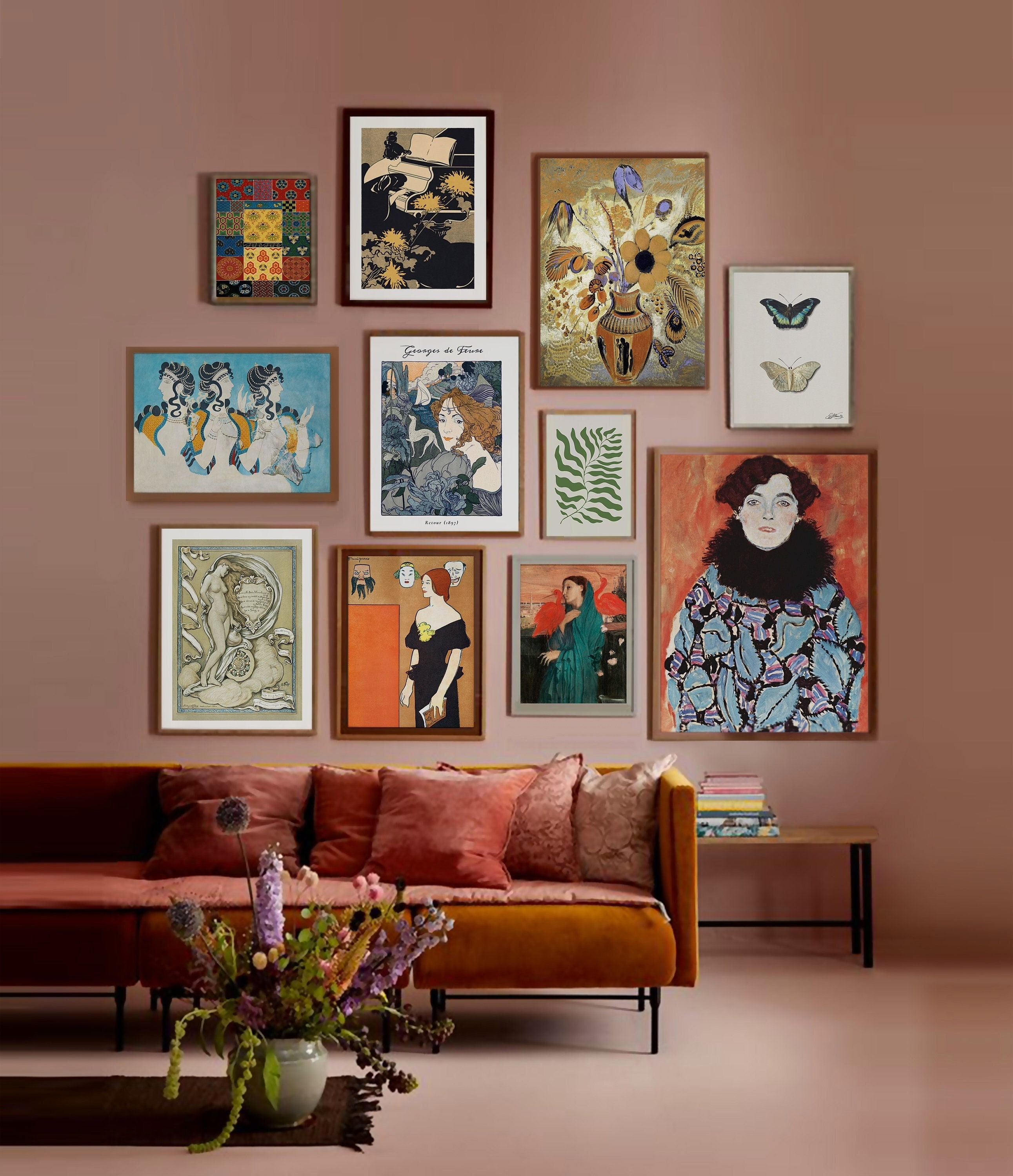 Giclée eccentric collage art maximalist home decor Eclectic space wall ...