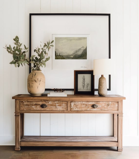 Traditional wood console table store
