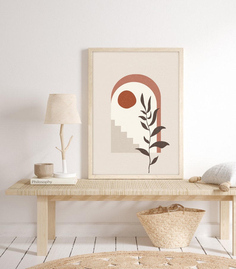 Boho Gallery Wall Art Set of 10 Prints Boho Abstract Prints - Etsy