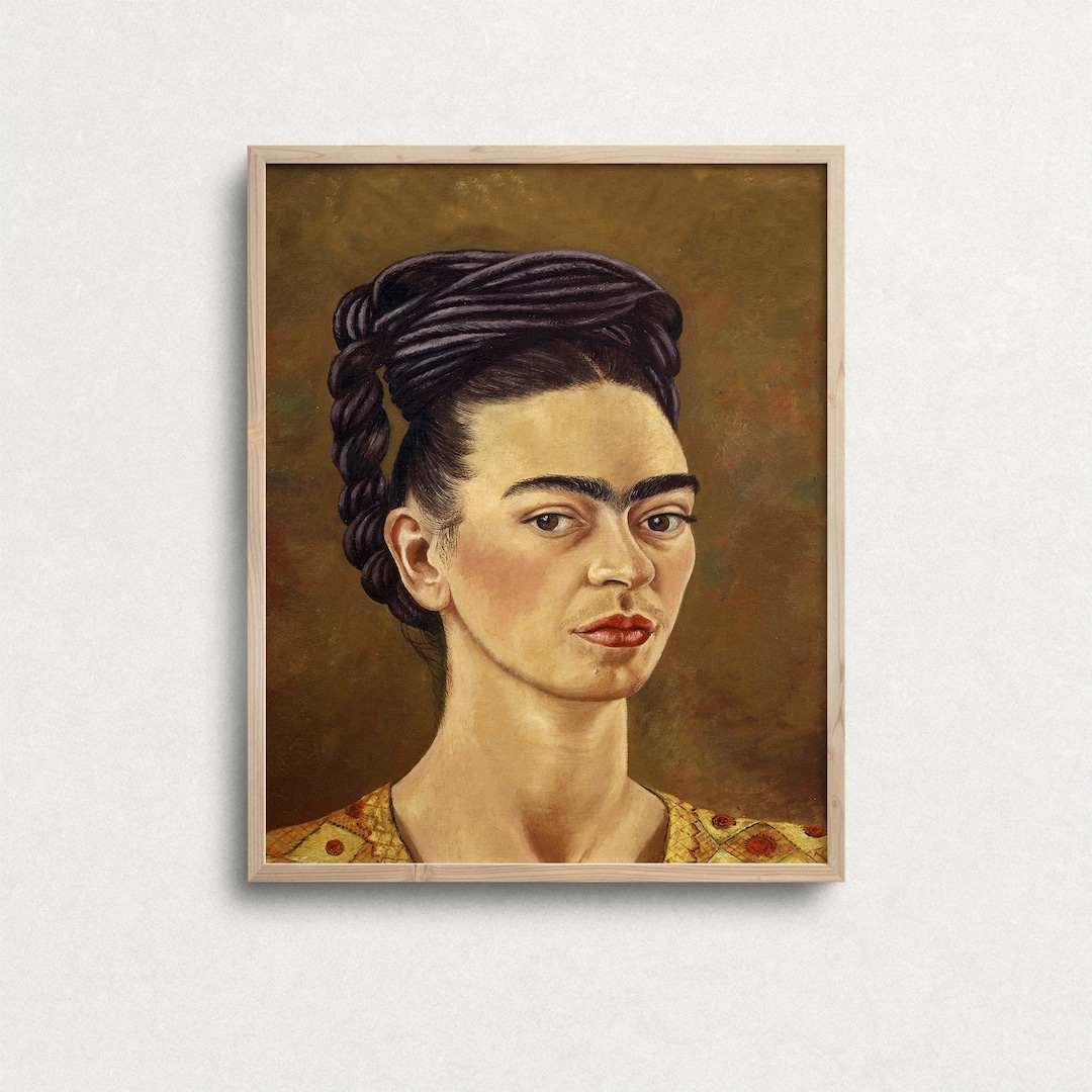 Frida Kahlo Portrait Print, Frida Khalo Wall Art, Frida Kahlo Poster ...