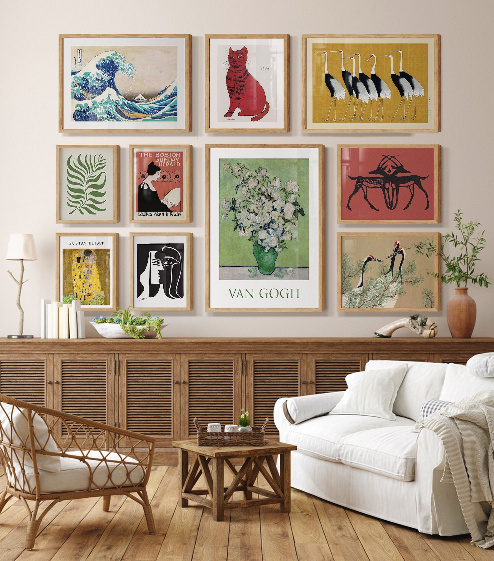 Gallery Wall Art Set of 10 Wall Set Eclectic Colorful Print - Etsy