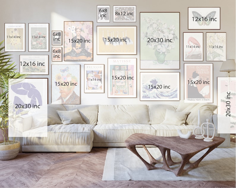 Eclectic Gallery Wall Set of 20 MEGA Bundle Set Maximalist - Etsy