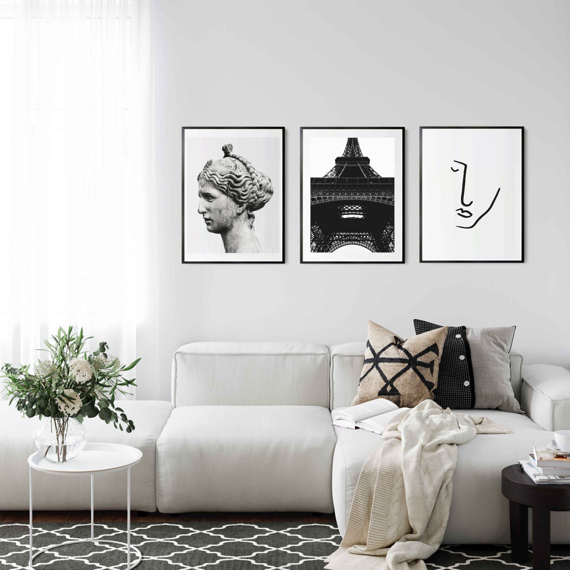 Set of 10 Prints Gallery Wall Set Wall Collage Kit Modern | Etsy