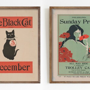 Gallery Wall Art Set, Mega Bundle, Retro Poster Set, Vintage Poster Art ...