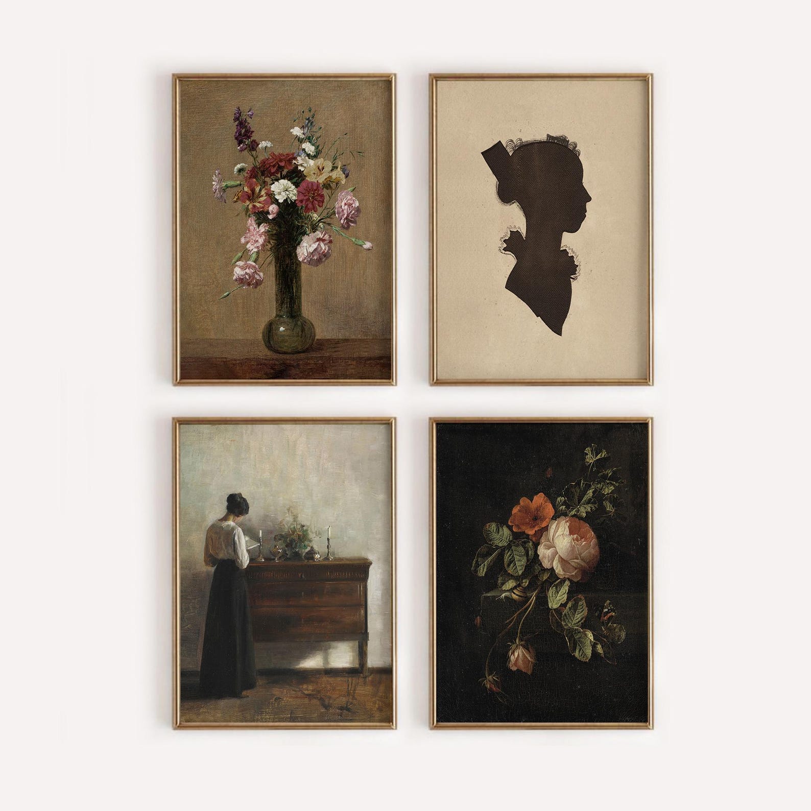 Vintage Gallery Wall Art Set of 13: Rustic Farmhouse Prints (digital ...