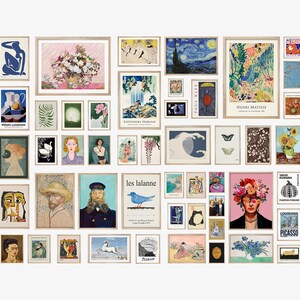 300 Eclectic Gallery Wall Set, MEGA BUNDLE Wall Art Set, Eclectic Wall ...