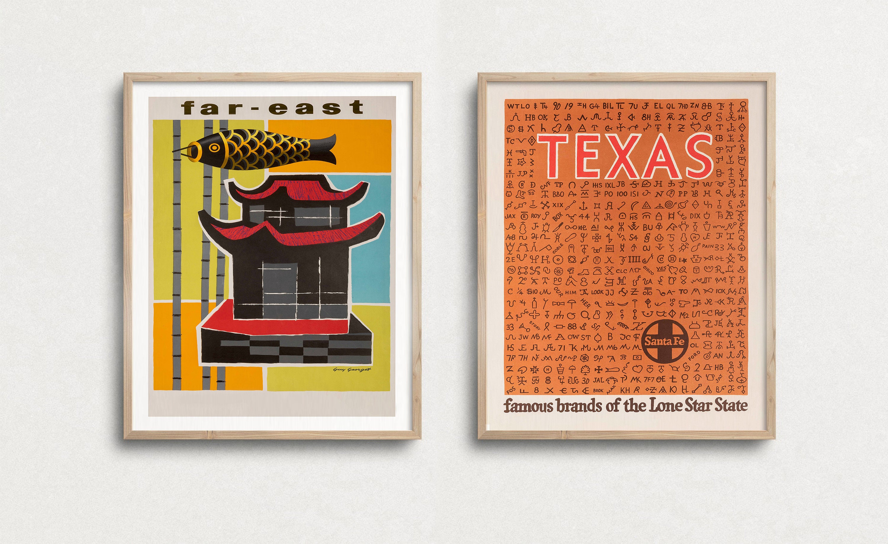 Retro Travel Posters City Poster Set Country Wall Art - Etsy UK