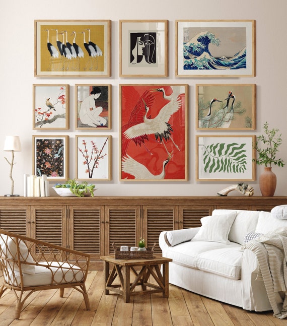 Gallery Wall Art Set of 10 Gallery Wall Set Eclectic - Etsy