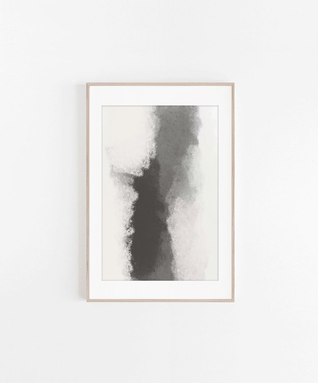 Black Abstract Art Print, Black and White Wall Art, Minimal Prints ...