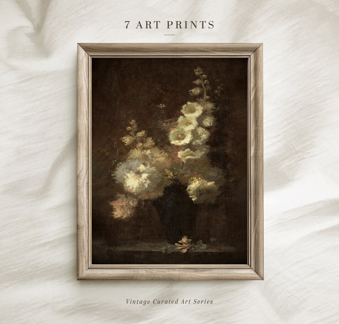 Vintage Flower Wall Art Botanical Print Flower Art Print - Etsy