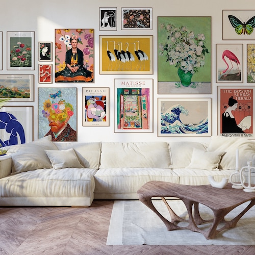 Eclectic Digital Art Set Vintage Gallery Wall Decor Mega - Etsy