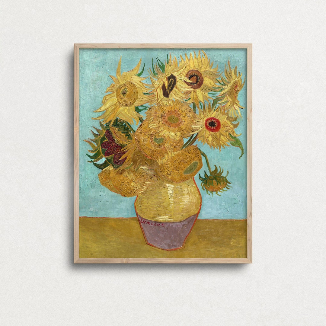 Van Gogh Sunflowers Print: Eclectic Gallery Wall Art (digital Download ...