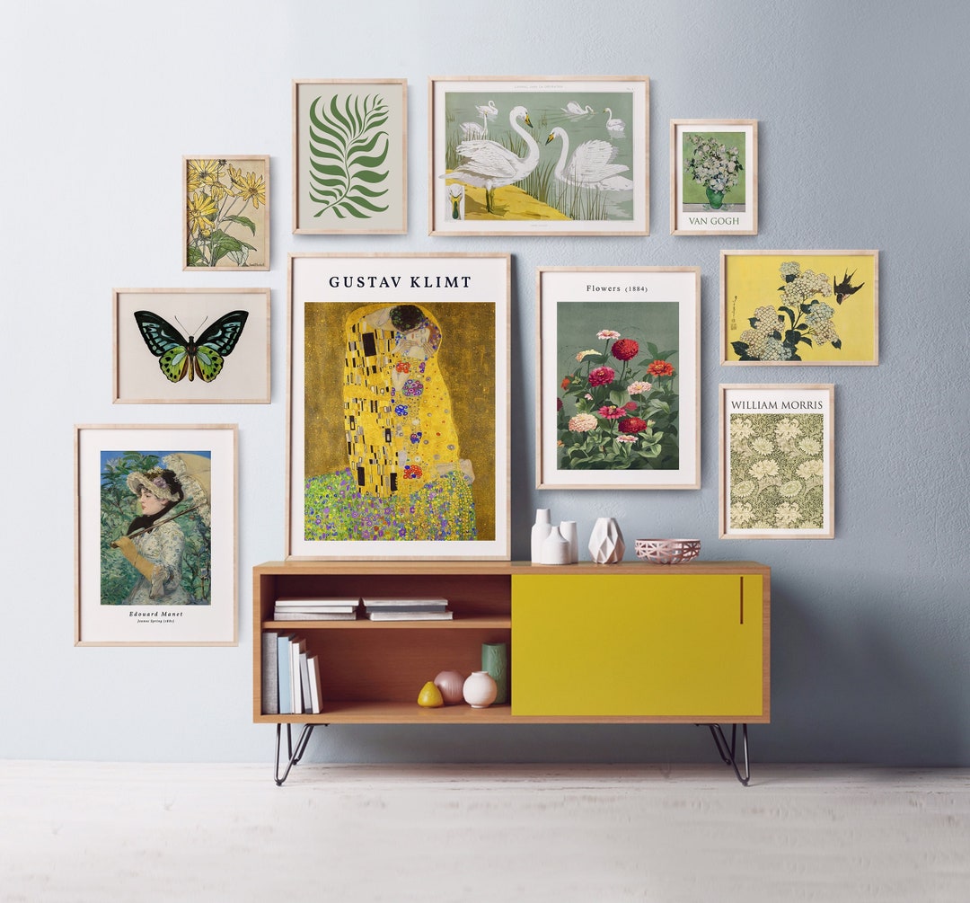 Gallery Wall Set, Eclectic Wall Art Set of 10, Home Decor Wall Art ...