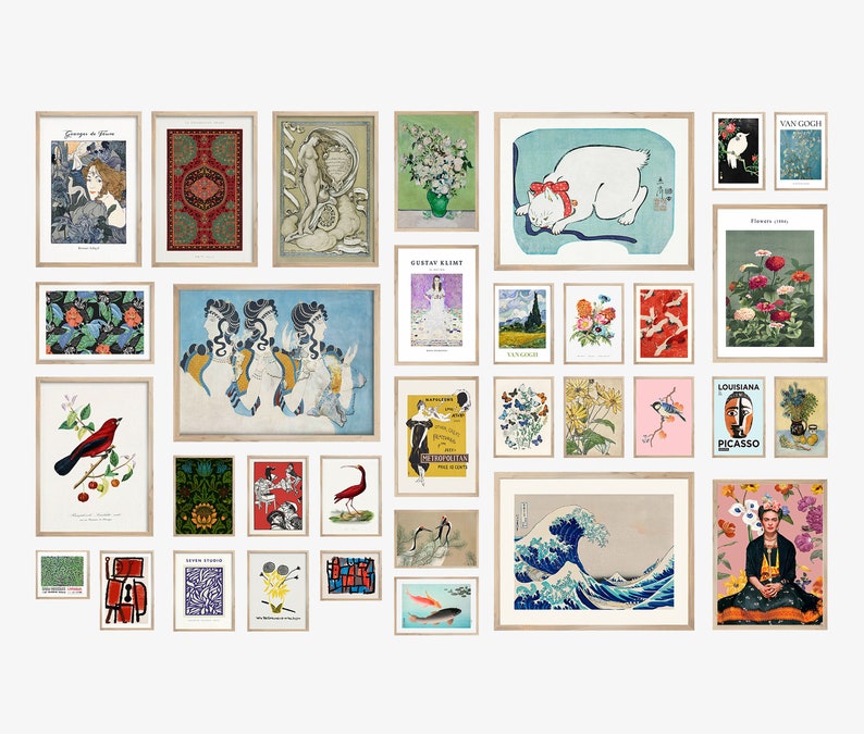 300 Eclectic Gallery Wall Set MEGA BUNDLE Wall Art Set - Etsy