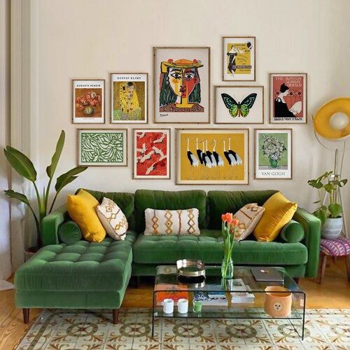 Eclectic Gallery Wall Set Eclectic Prints Set Eclectic Art - Etsy