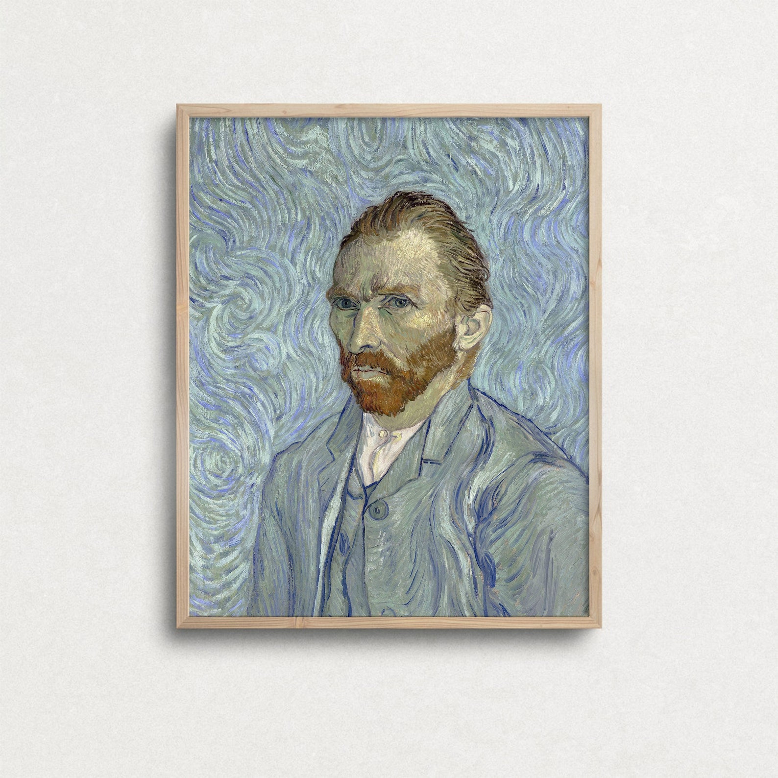 Vincent Van Gogh Self Portrait Wall Art Print Famous Oil - Etsy