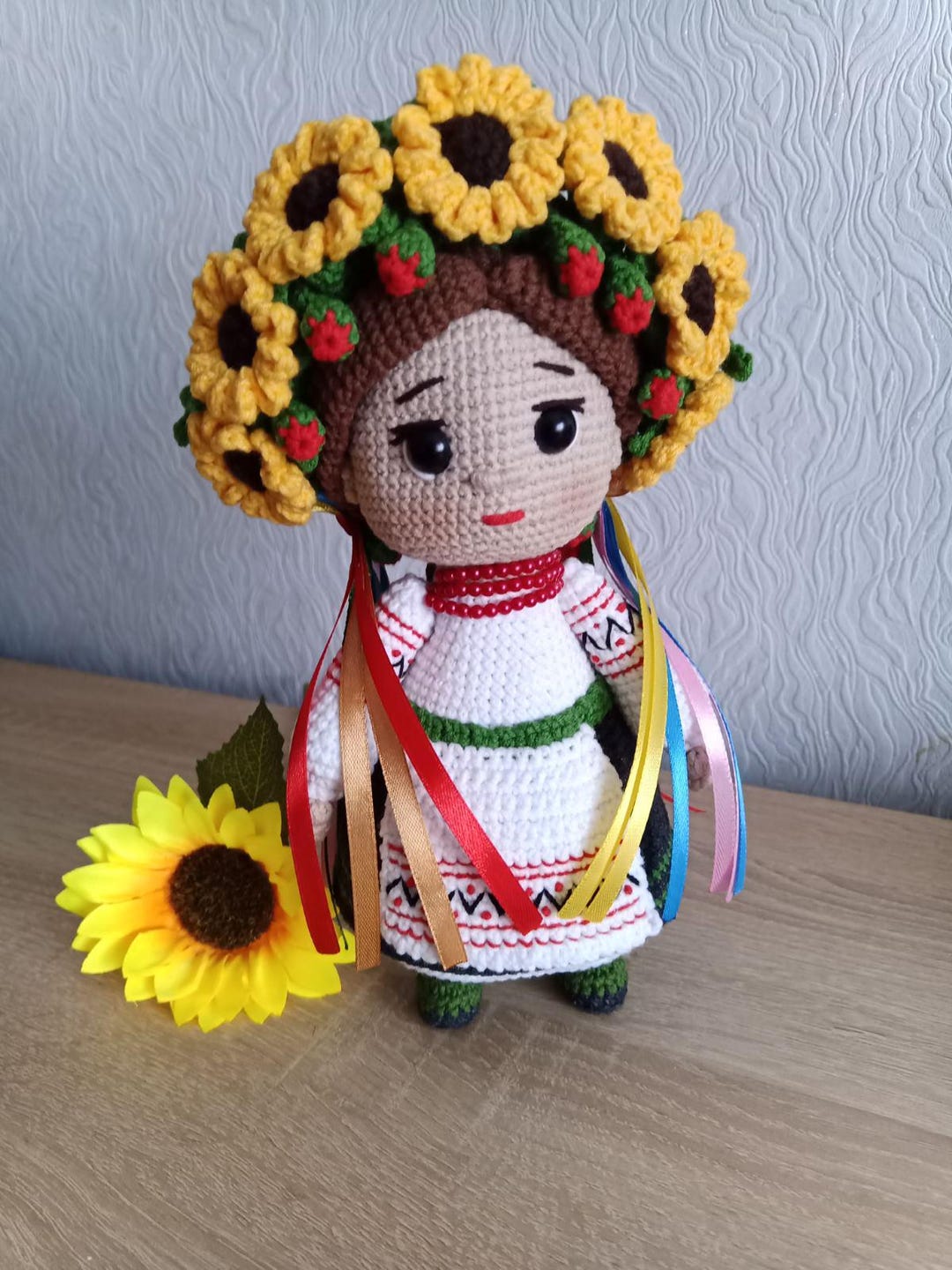 Crochet Ukrainian Doll – Handmade Amigurumi Doll – Ukrainian Souvenir ...