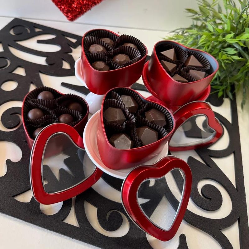 Vintage Red Candy Tins - Etsy