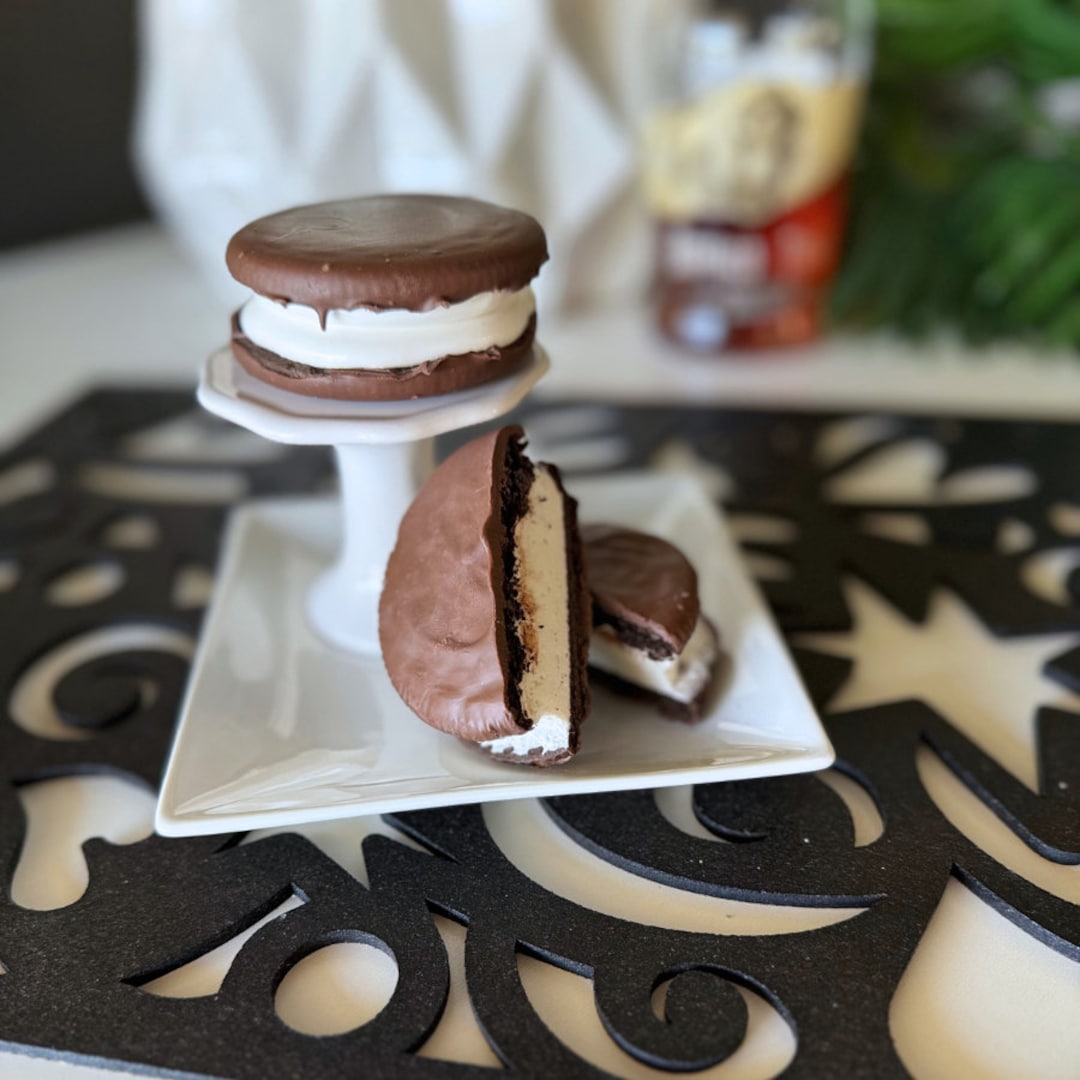 Gourmet Bourbon Chocolate Oreo Moon Pies: Adult Dessert Treats (6-pack ...