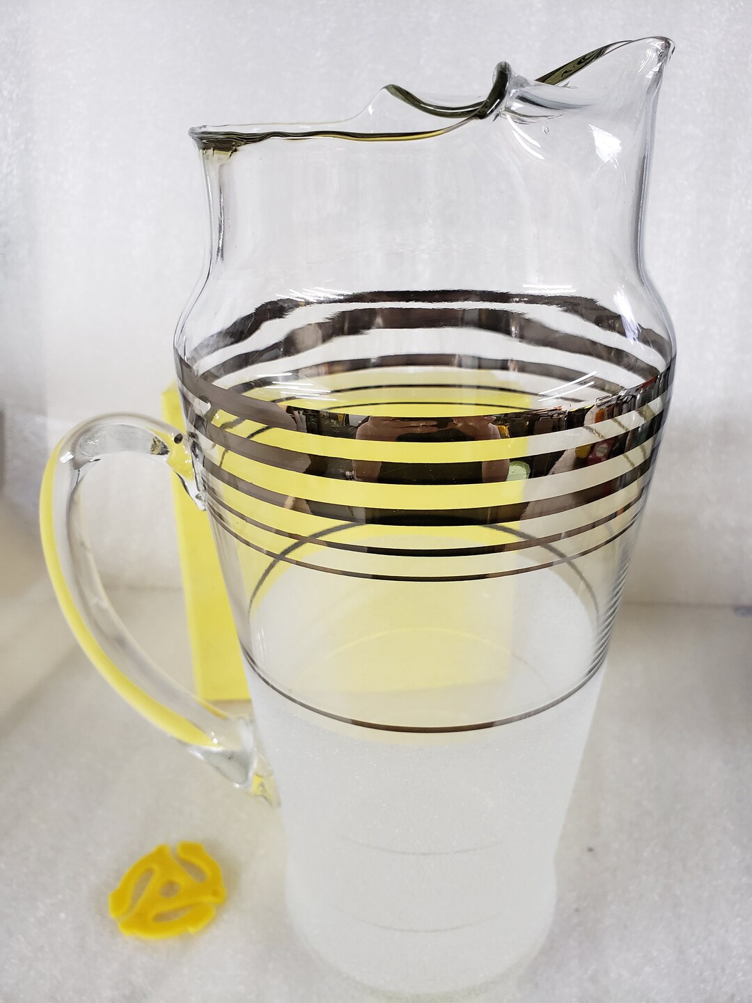Atomic Midcentury Glass Pitcher Cocktail Server MCM Design - Etsy