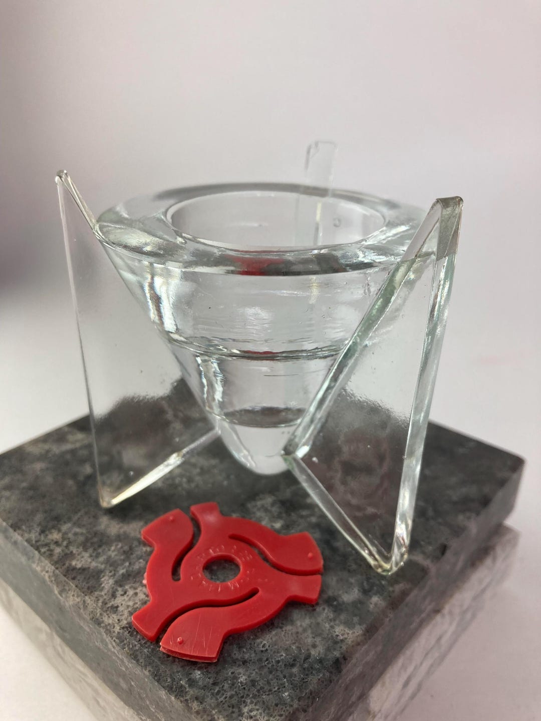 Atomic Clear Glass Candle Holder - Etsy