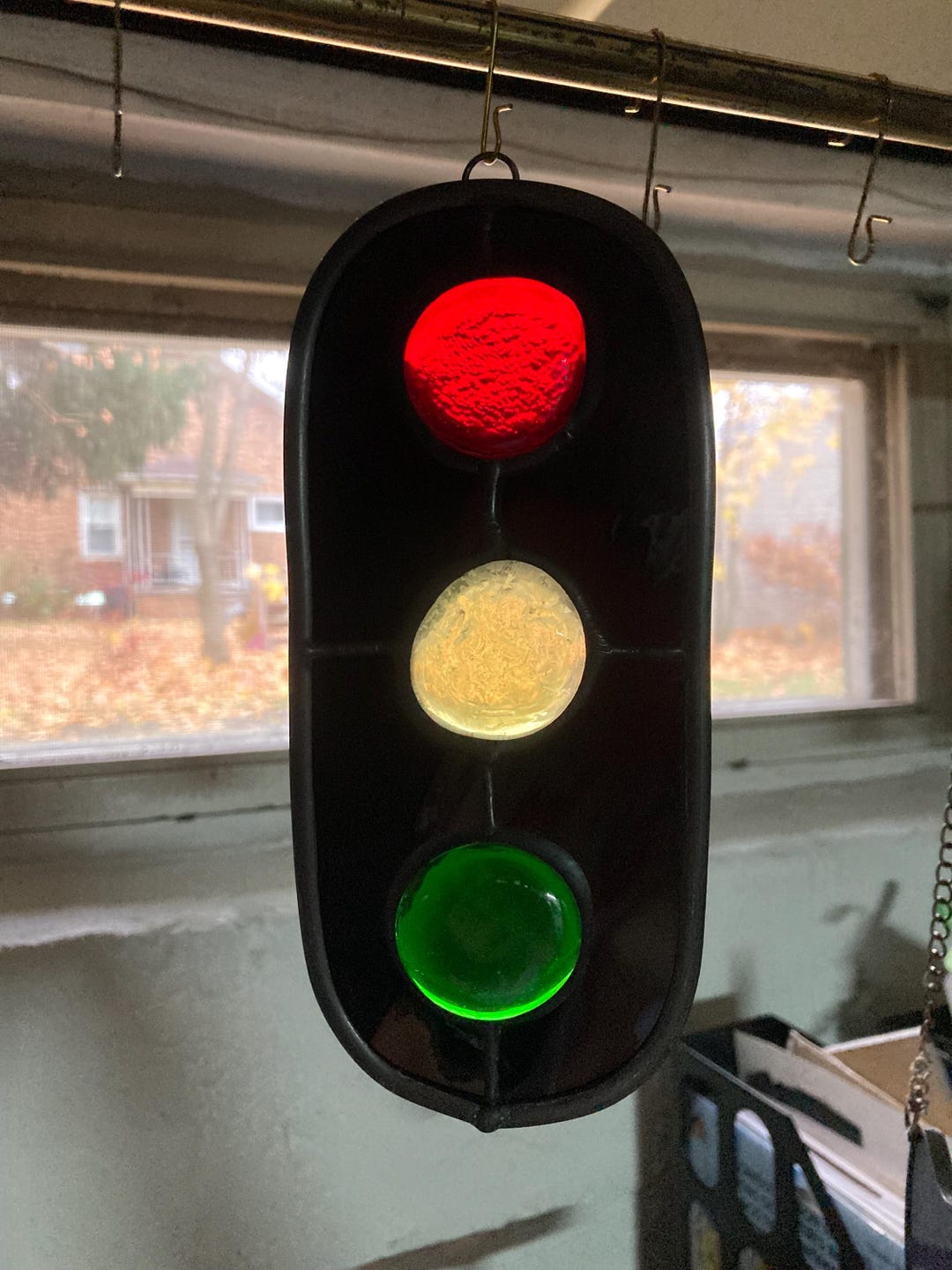 Traffic Light Sun Catcher Stained Glass - Etsy