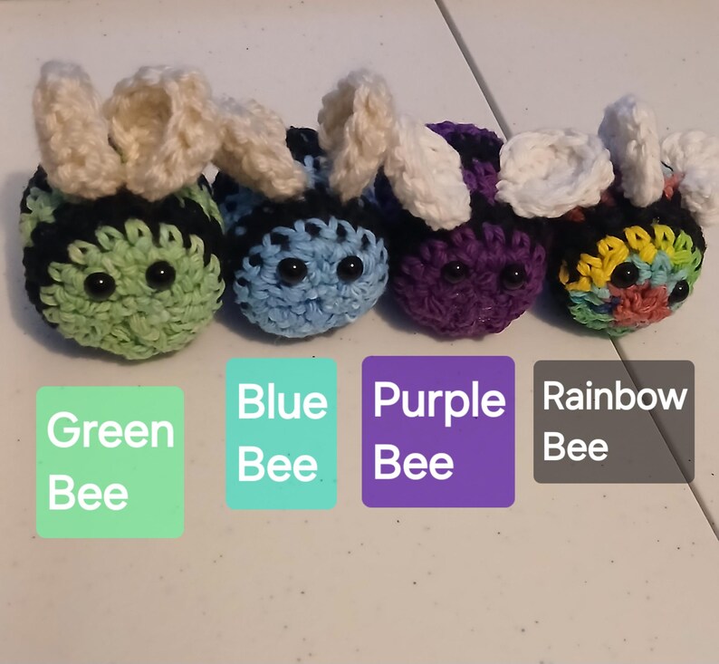 Bees, Mushrooms, Turtles, Mini Plushies, Crocheted Plush Pet, Handmade ...