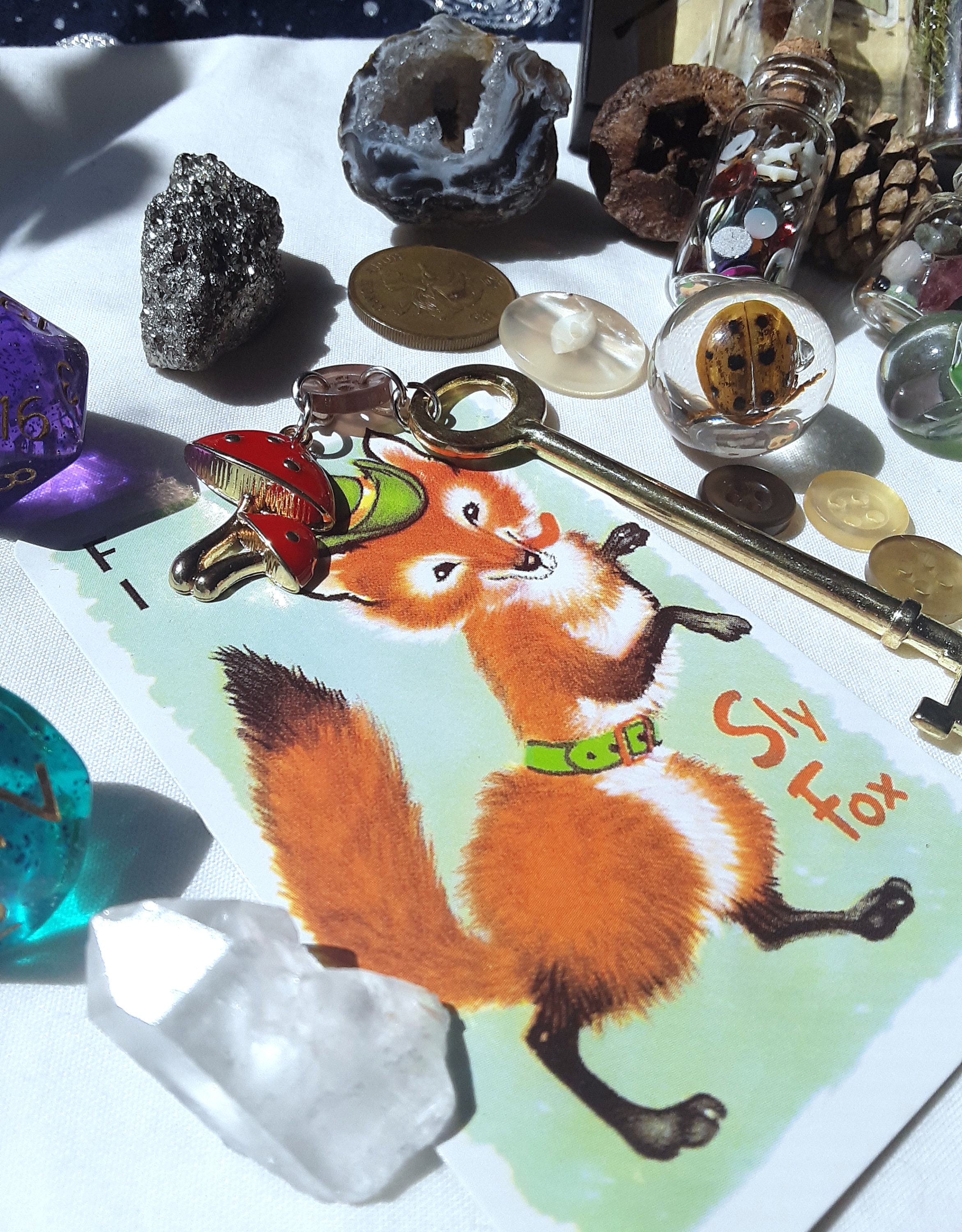 The Forest Fox Ravencore Themed Corvid Curio Box - Etsy