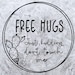 Free Hugs SVG Anti Hug SVG Funny SVG Don't Touch Me | Etsy
