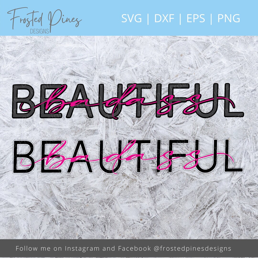 Beautiful Badass SVG - Beautiful SVG - Beautiful Badass Iron on ...