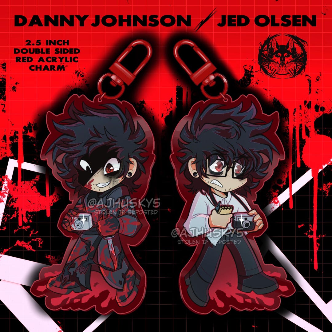 Danny / Jed Red Acrylic Charm - Etsy