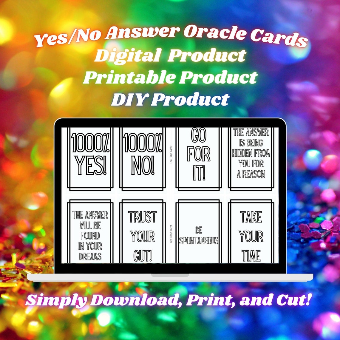 Oracle Deck Printable Tarot Deck Printable Manifestation Journal ...