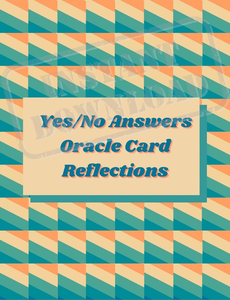 Retro Groovy 70s Aesthetic Printable Oracle Deck and Manifestation ...