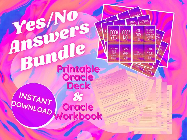 Pink Aesthetic Oracle Deck Tarot Junk Journal Pages Witchy Magical ATC ...