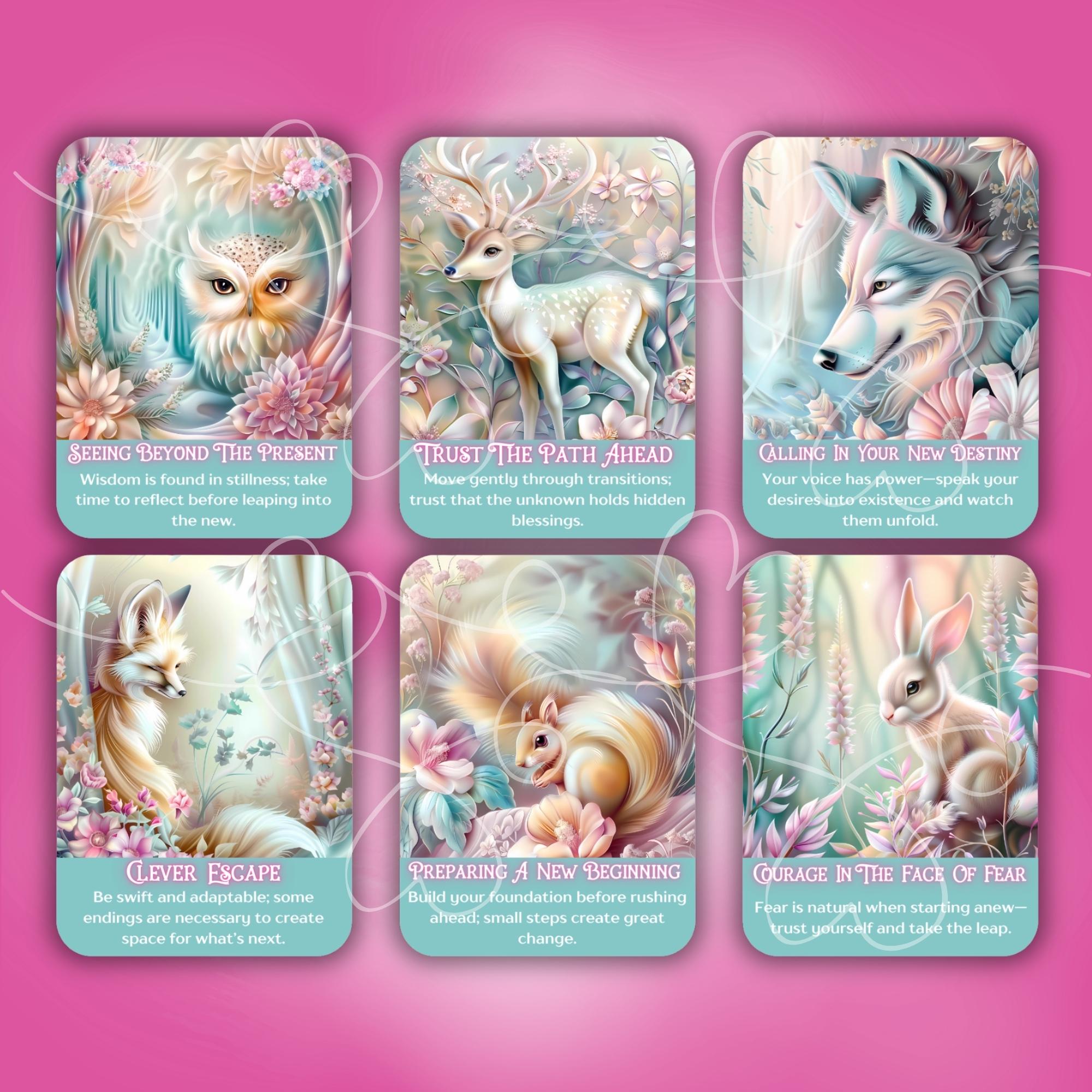 PHYSICAL Oracle Deck Enchanted Spring Forest, Personal Growth Spiritual ...