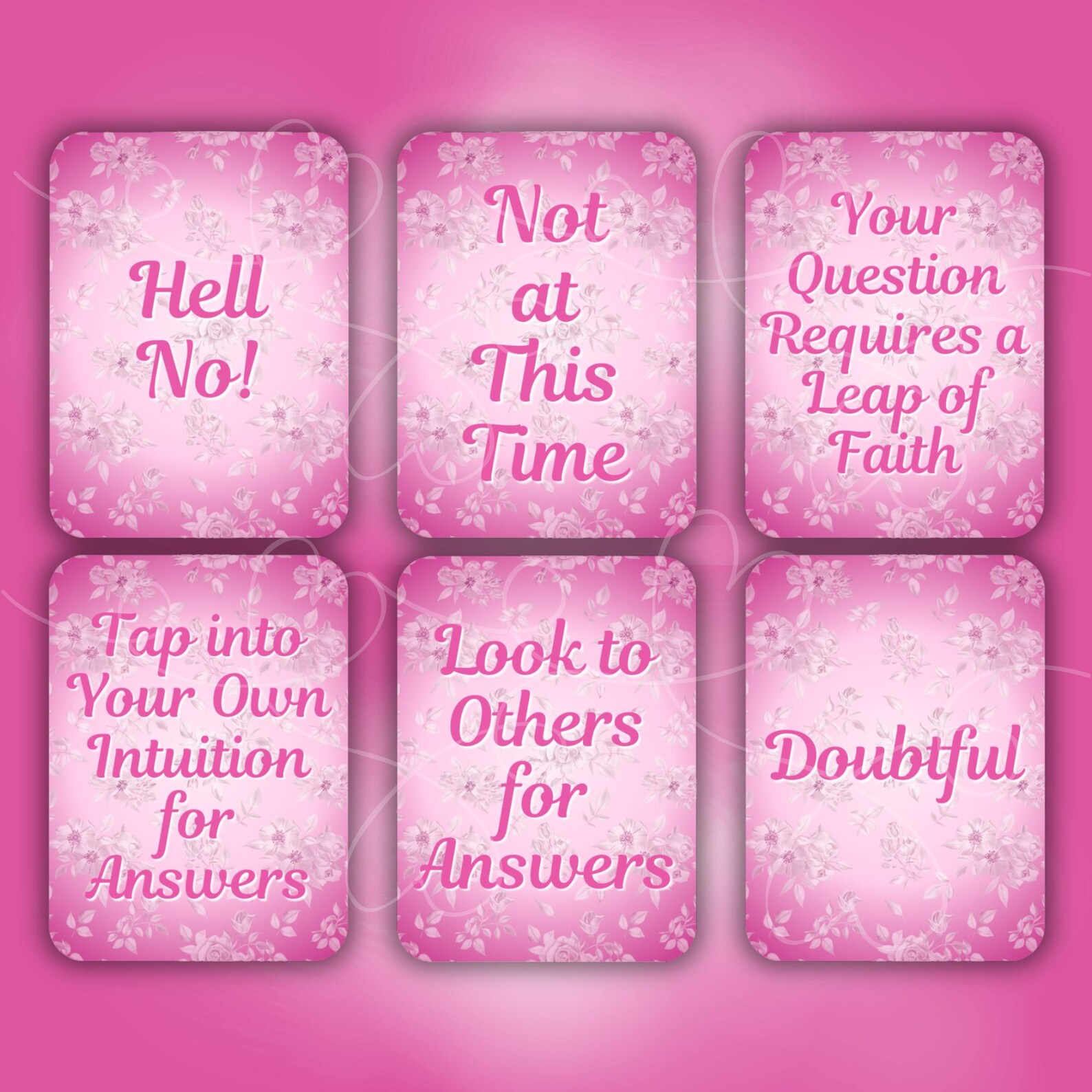 Yes No Oracle Deck, Divine Timing Healing Cards, Personal Growth ...