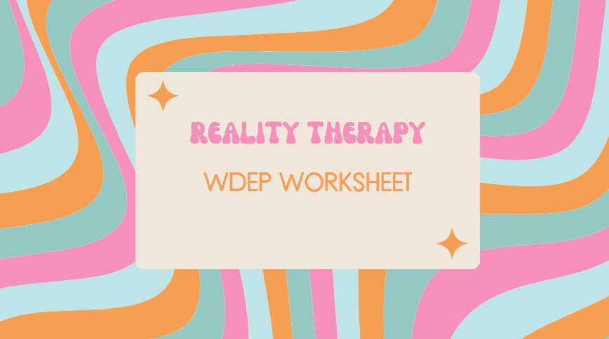 Reality Therapy WDEP Worksheet + BIRP Note Template - Etsy