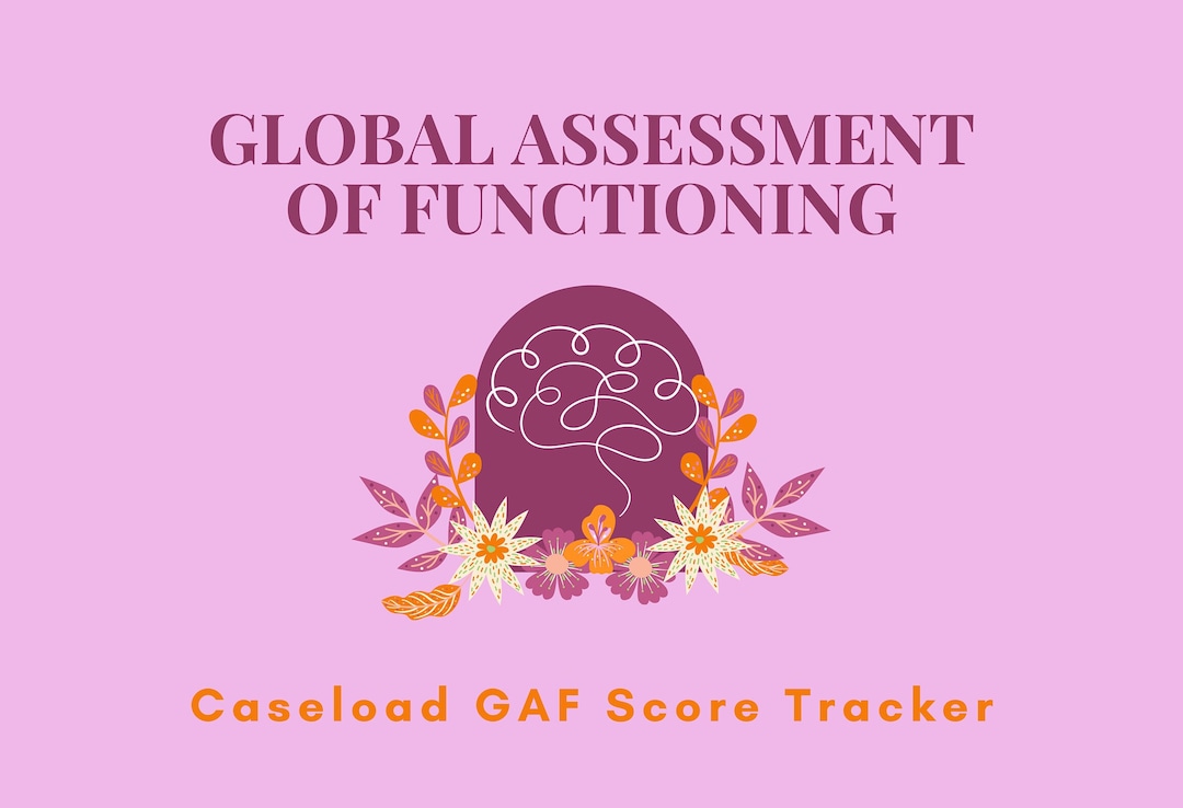 GAF Scale + Caseload Score Tracker - Etsy