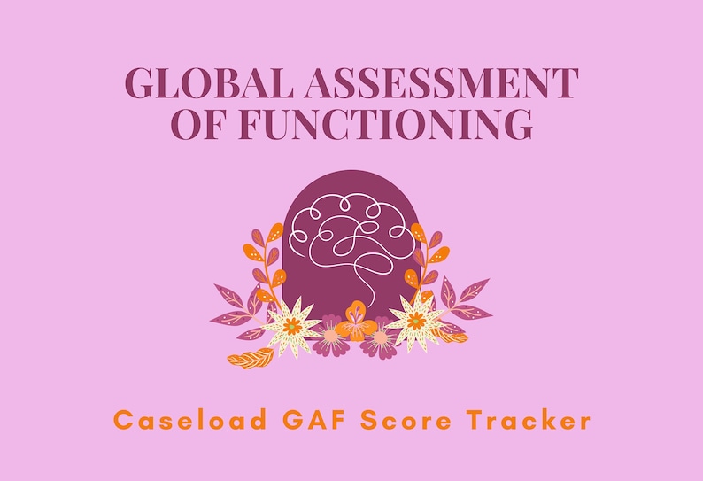 GAF Scale + Caseload Score Tracker - Etsy