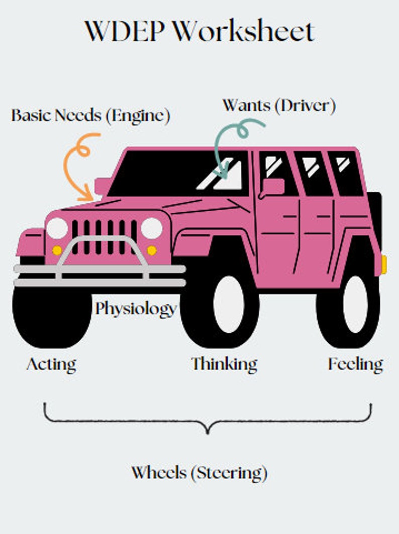 Reality Therapy WDEP Worksheet + BIRP Note Template - Etsy