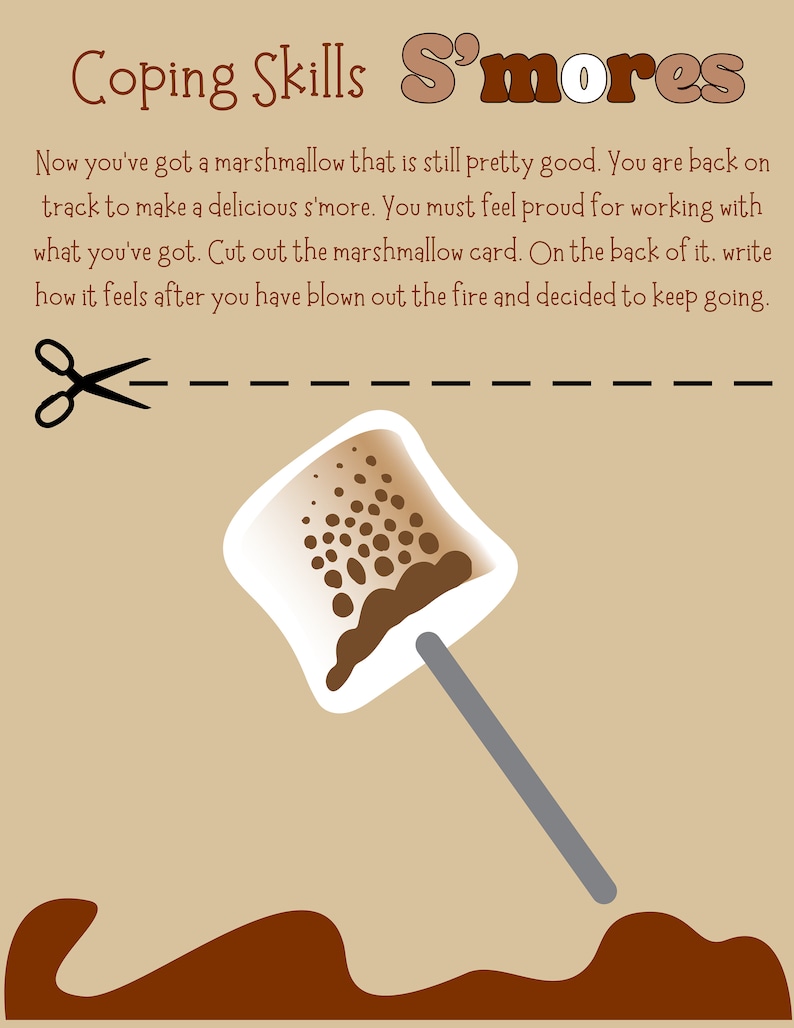 Coping Skills S'mores Activity (includes BIRP Note) - Etsy