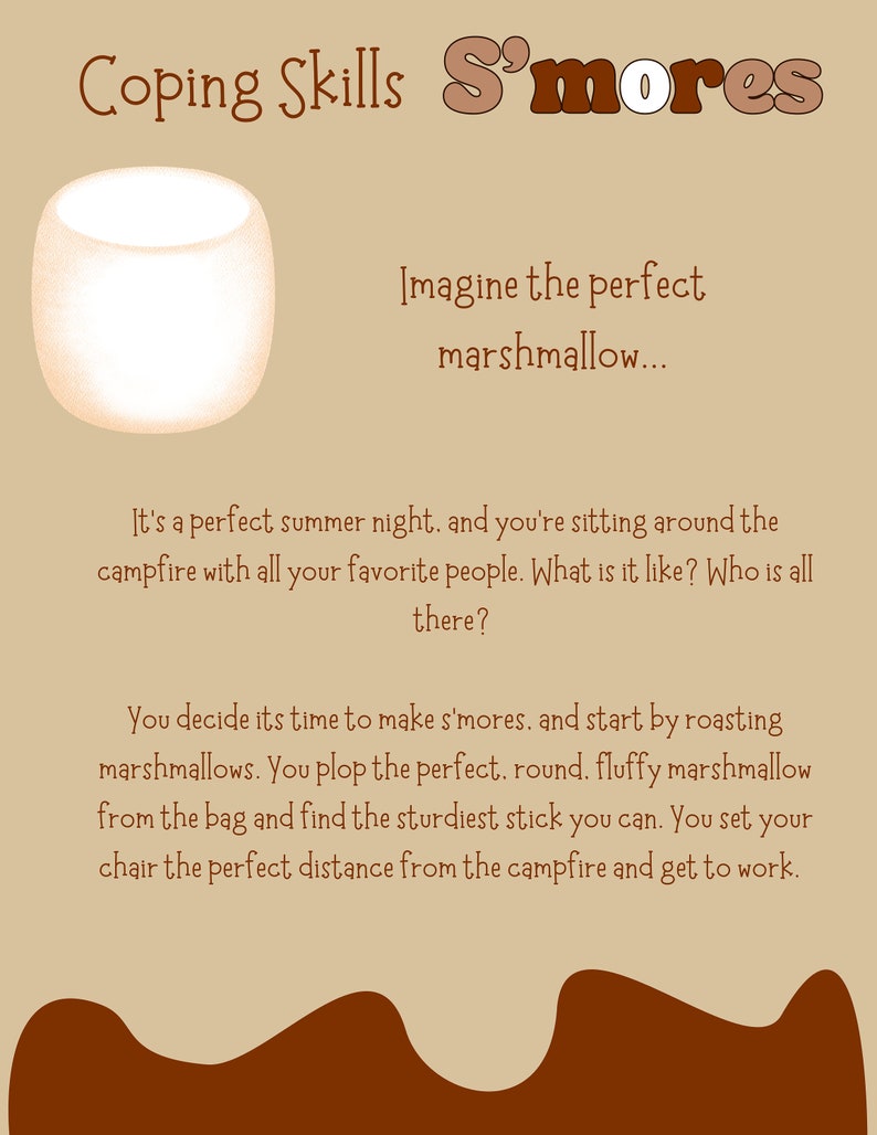 Coping Skills S'mores Activity (includes BIRP Note) - Etsy