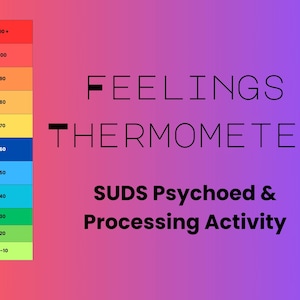 Feelings Thermometer Psychoed + Processing *includes BIRPP Note!* - Etsy