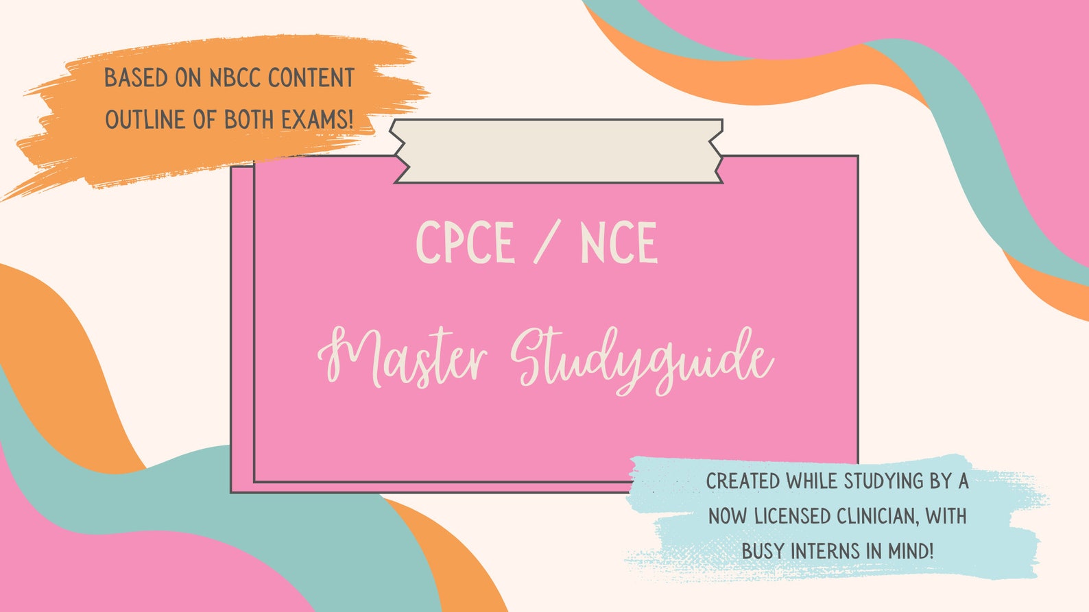 NCE / CPCE Studyguide - Etsy