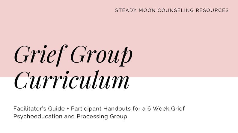 Grief Group Curriculum - Etsy
